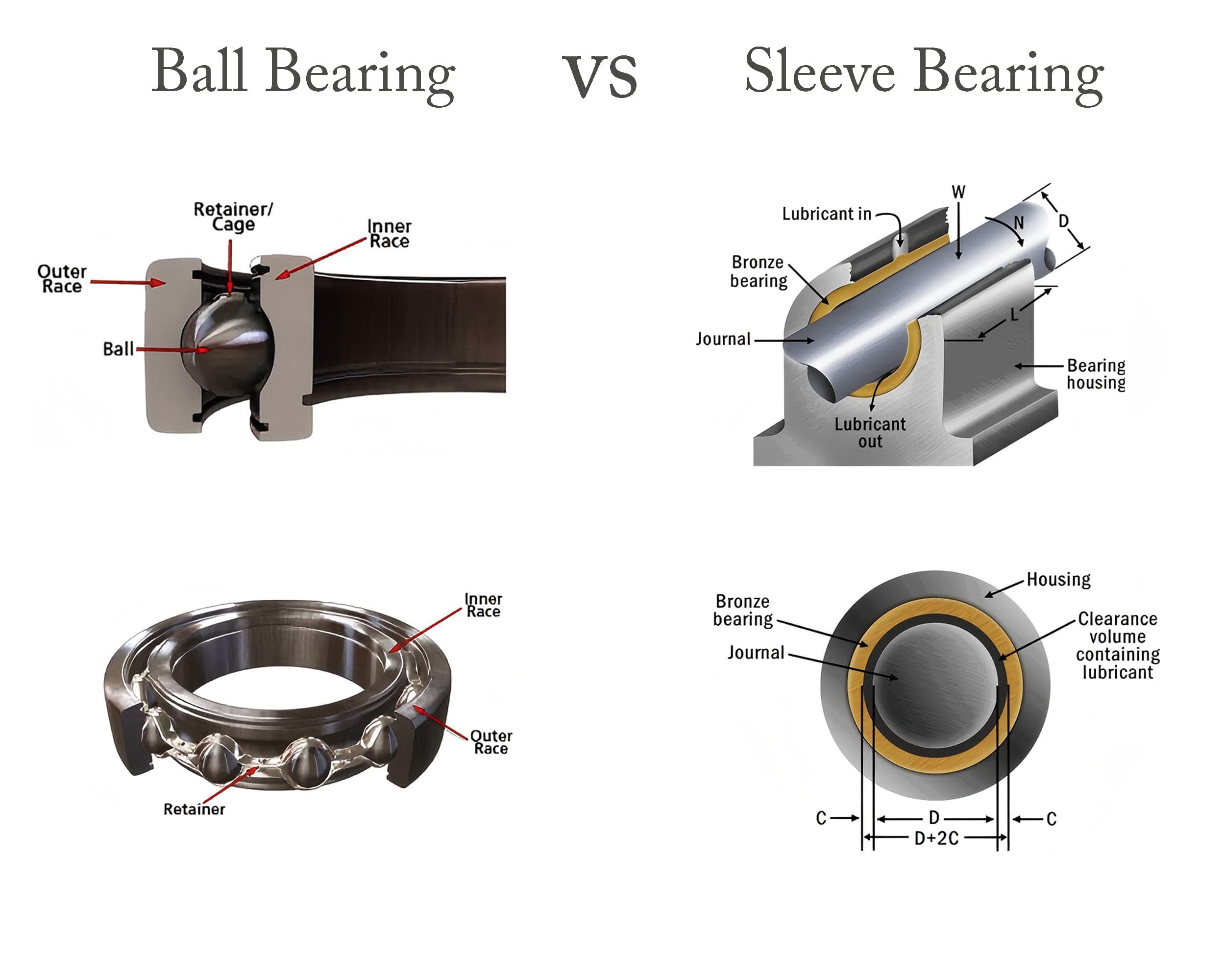 Sleeve Bearing vs Ball Bearing | LILY Bearing