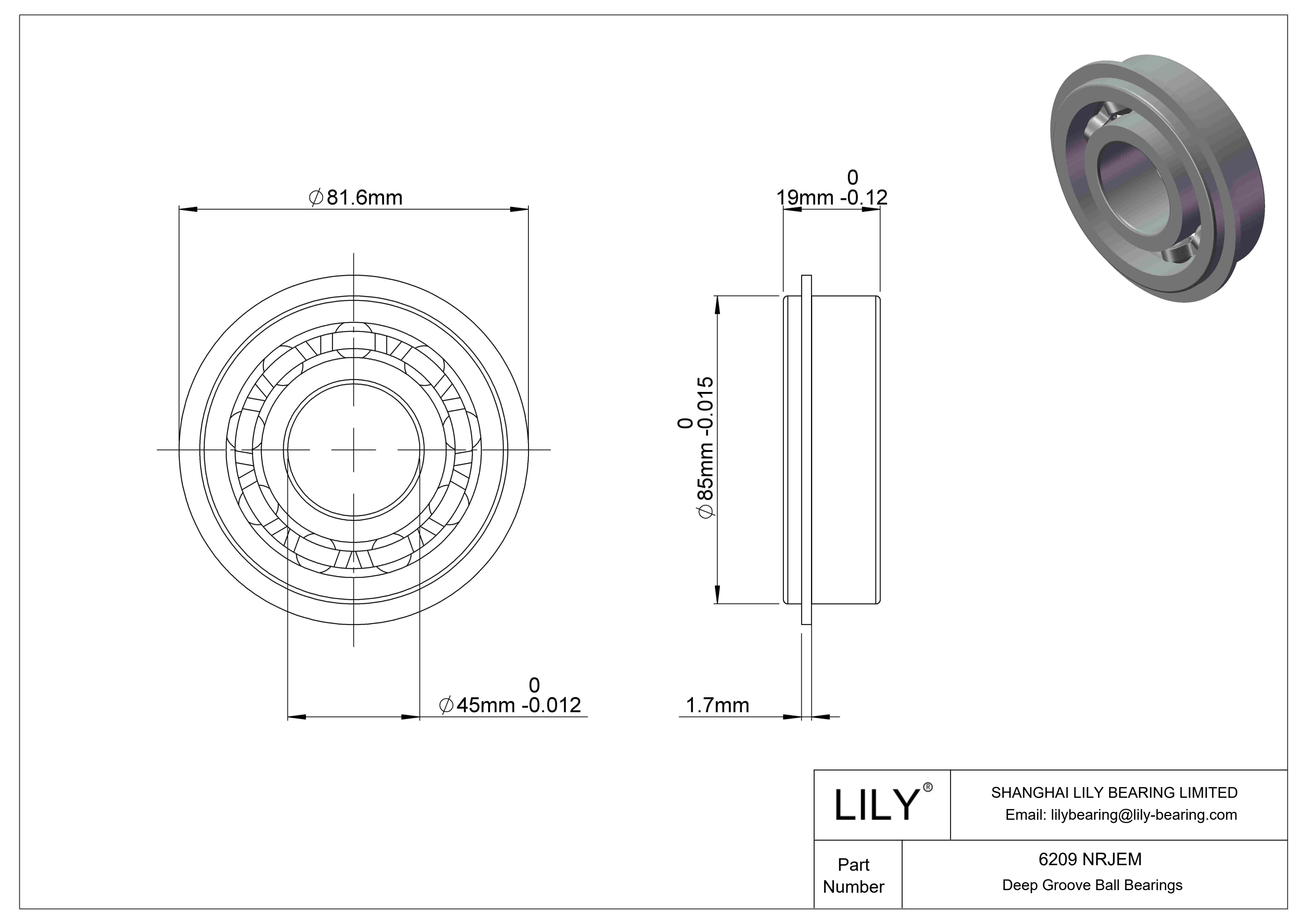 6209 NRJEM | Rodamientos ranurados de bolas con anillo elástico - SKF ...
