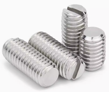 91067A128 | Metric Slotted 18-8 StainlessSteel Flat-Tip Set Screws | Lily Bearing