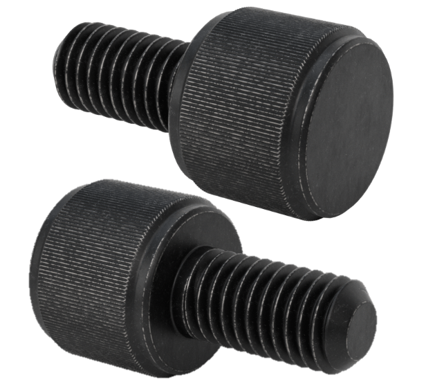 90200A110 | Steel High-ProfileKnurled-Head Thumb Screws | Lily Bearing