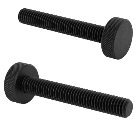92552A478 | Metric Steel Low-ProfileKnurled-Head Thumb Screws | Lily ...