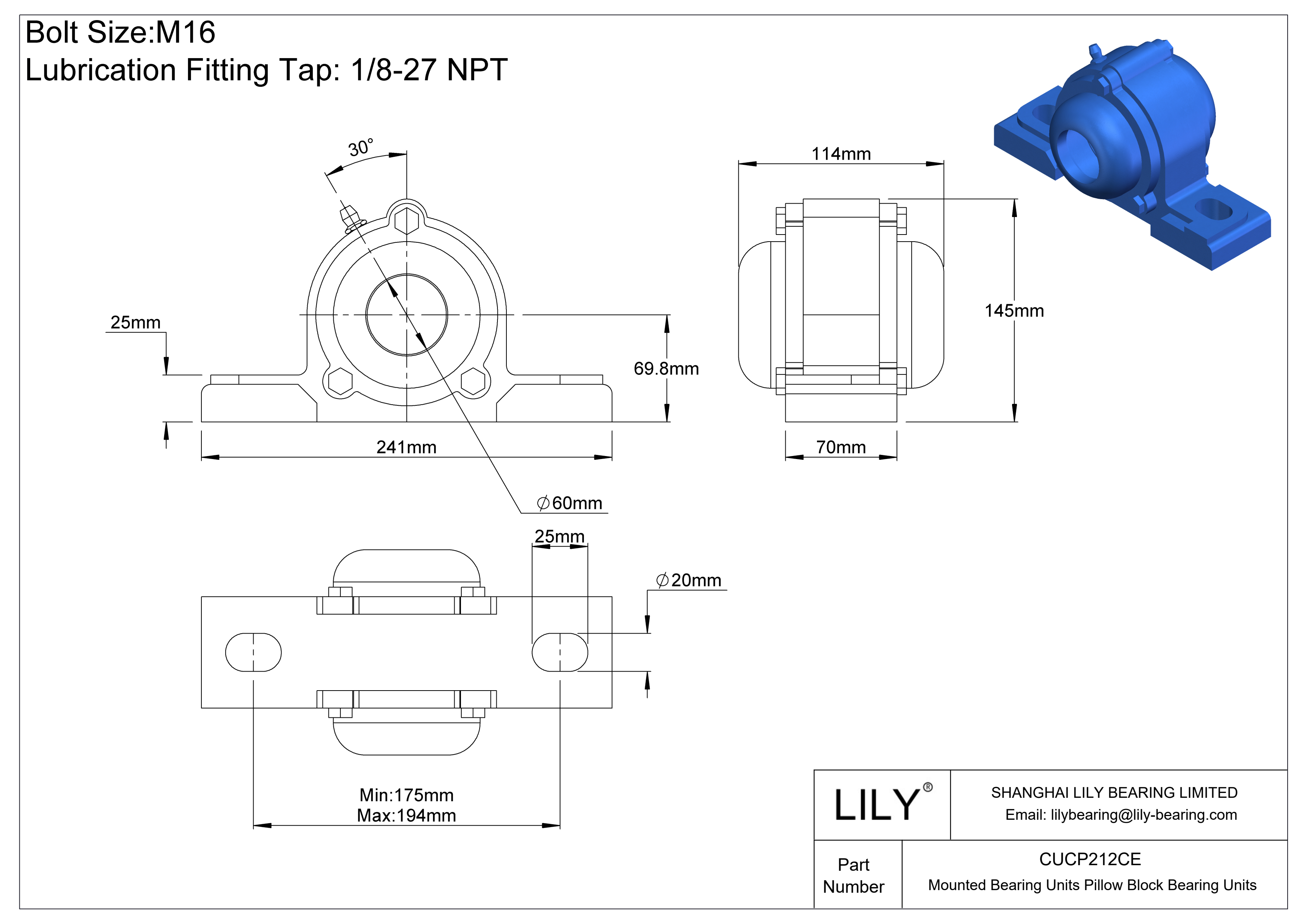 CUCP212CE | Mounted Bearing Units Pillow Block Bearing Units - AMI ...