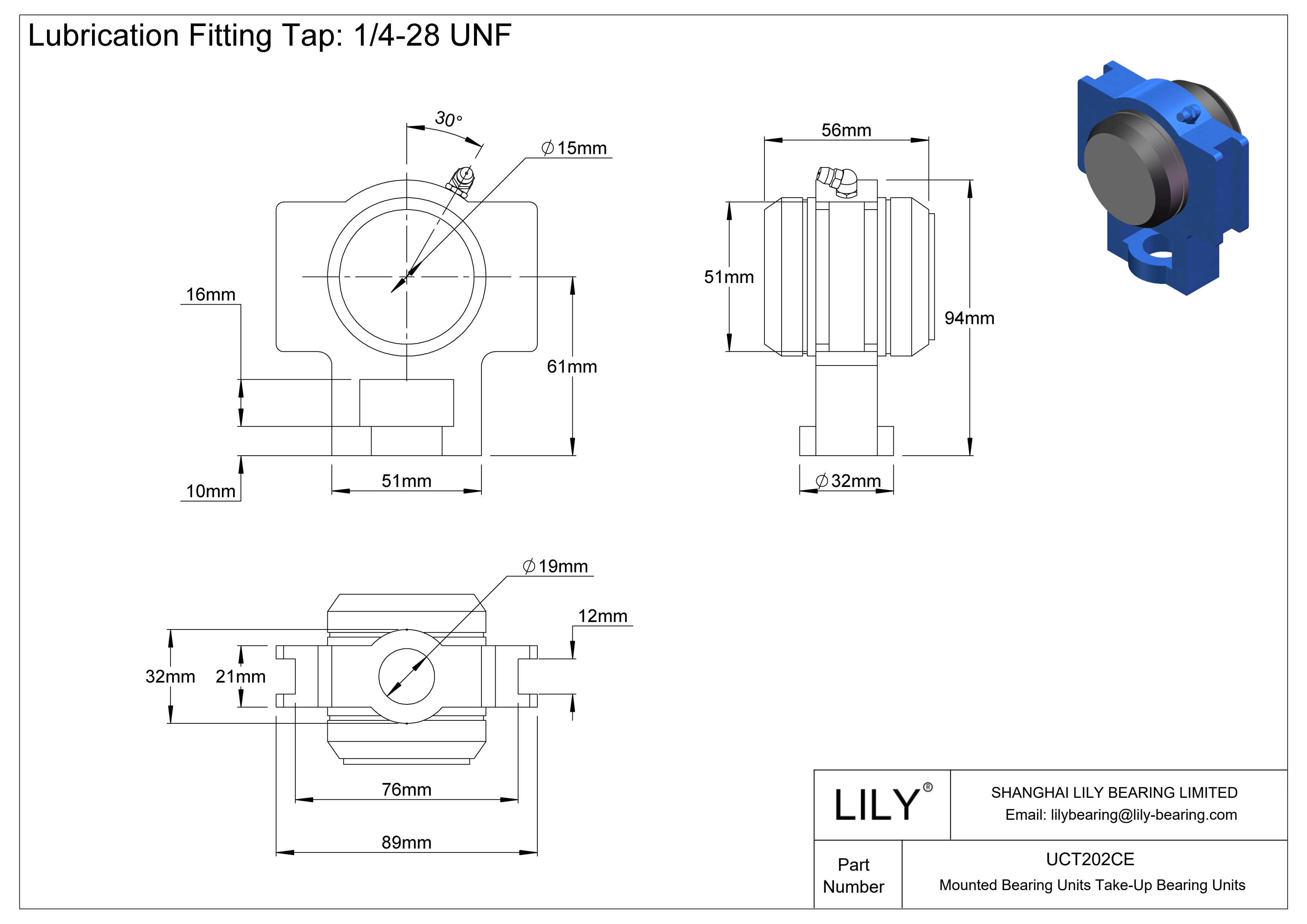 UCT202CE | Mounted Bearing Units Take-Up Bearing Units - AMI | LILY Bearing