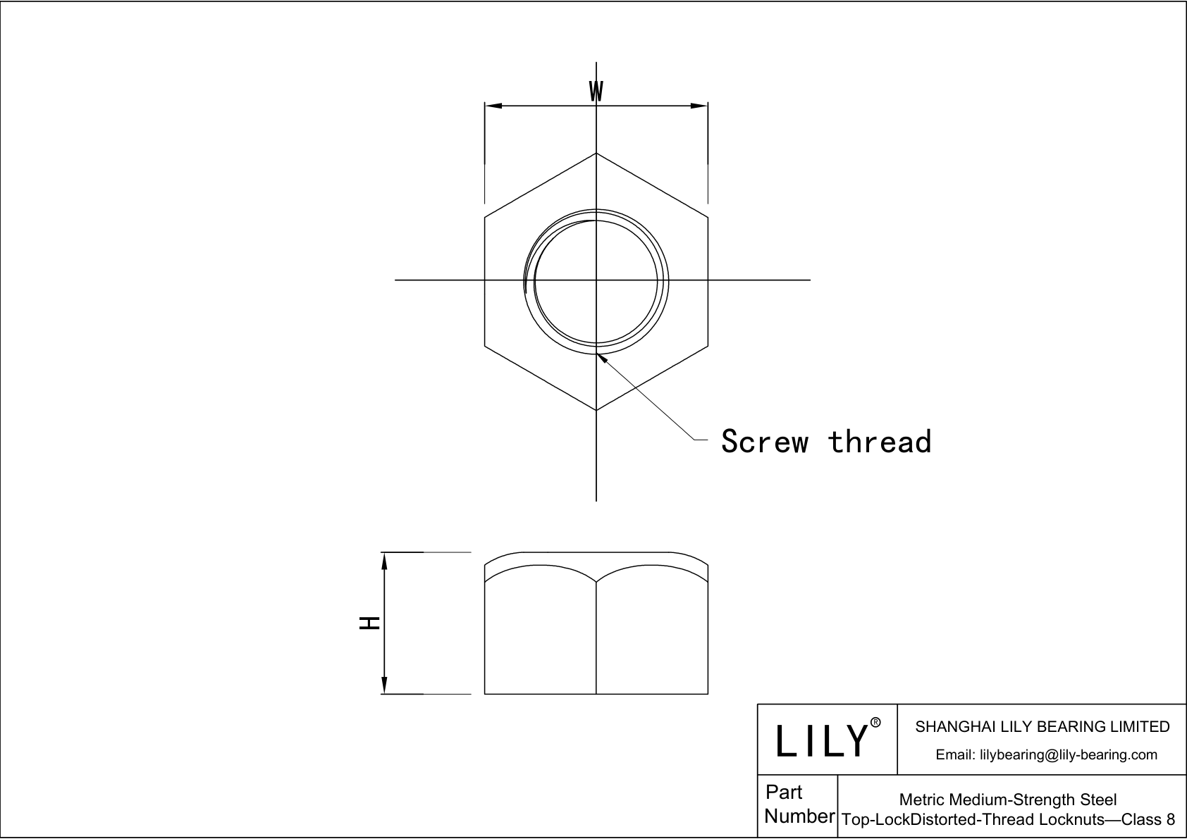 93795A334 | Metric Medium-Strength Steel Top-LockDistorted-Thread ...