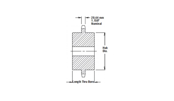 32C60 | ISO - 32B-1, METRIC 160 - 2.00" (50.80MM) PITCH, SIMPLEX ...